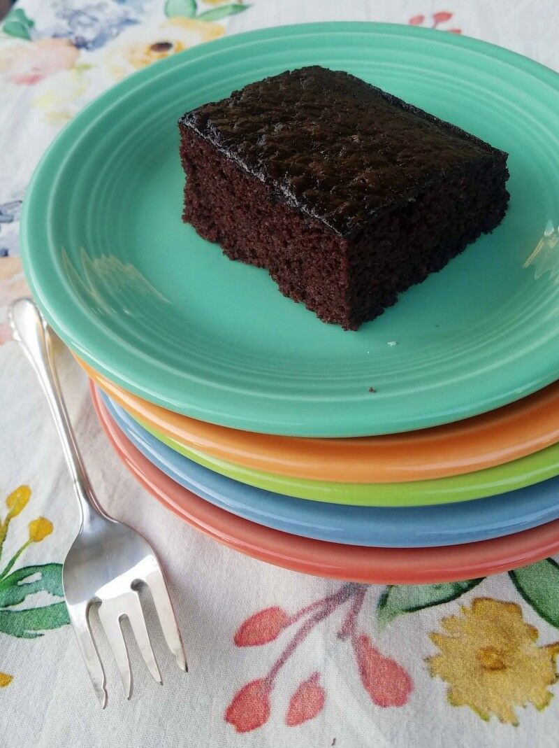 Chocolate Wacky Cake (No Eggs, No Dairy, No Clean-up!)