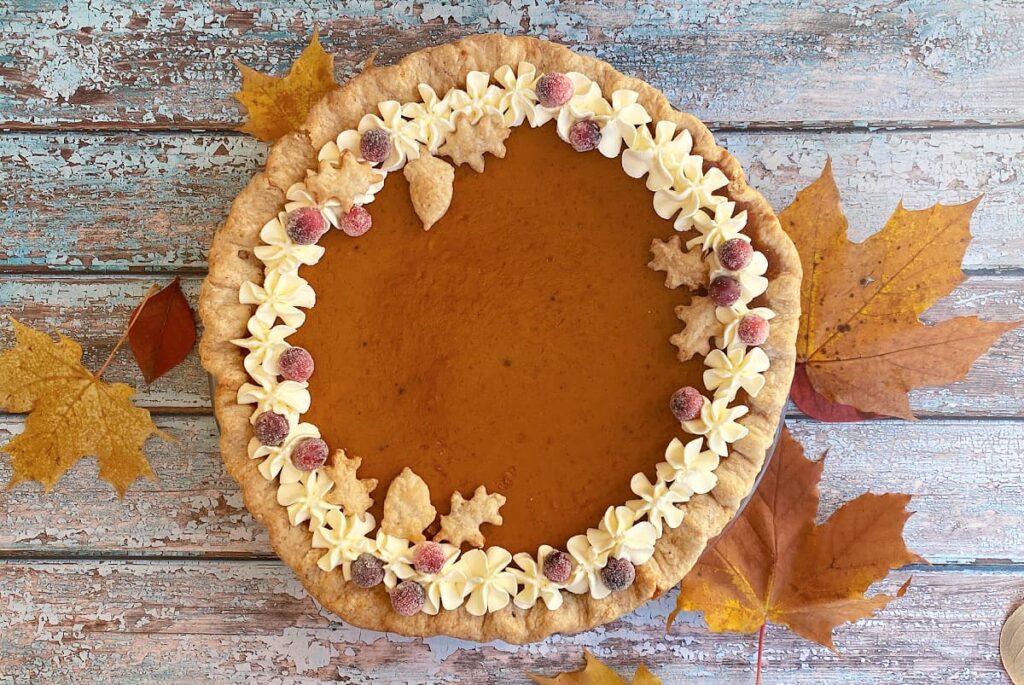 Triple Ginger Pumpkin Pie • The Good Hearted Woman