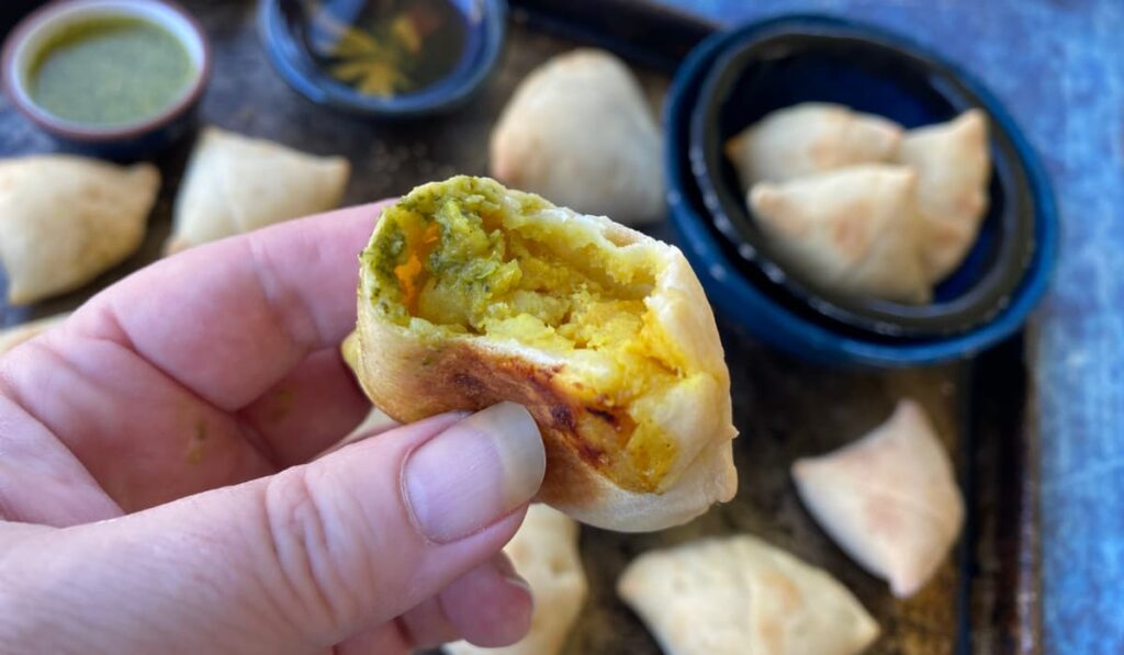 Sweet Potato & Butternut Samosas • The Good Hearted Woman