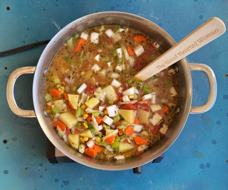 Pop's Beef Barley Vegetable Soup • The Good Hearted Woman