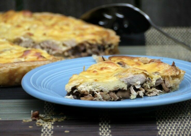 Savory Mushroom Chicken Tart | The Good Hearted Woman