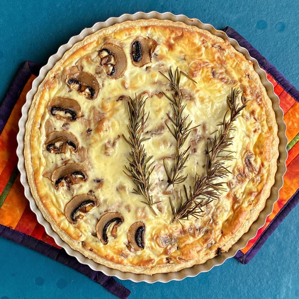 Savory Chicken Mushroom Tart • The Good Hearted Woman