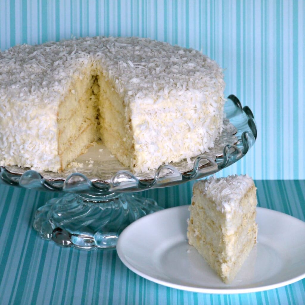 Southern Coconut Layer Cake (from Scratch) • The Good Hearted Woman