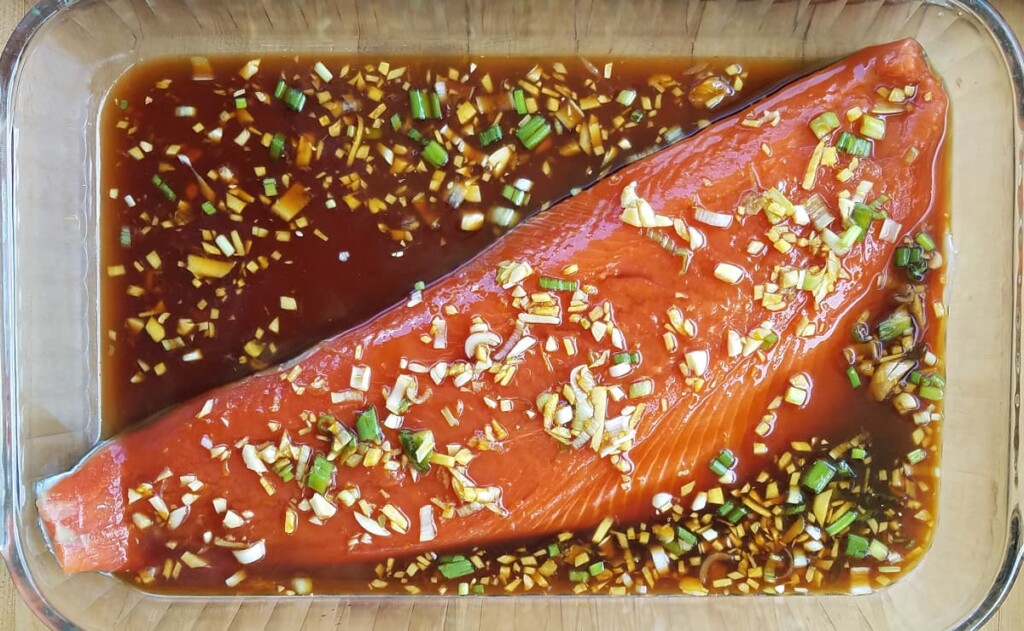 Grilled Honey Ginger Salmon with Orange Glaze • The Good Hearted Woman