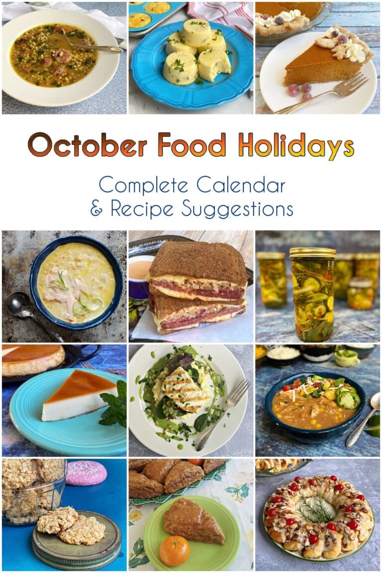 October Food Holidays • The Good Hearted Woman