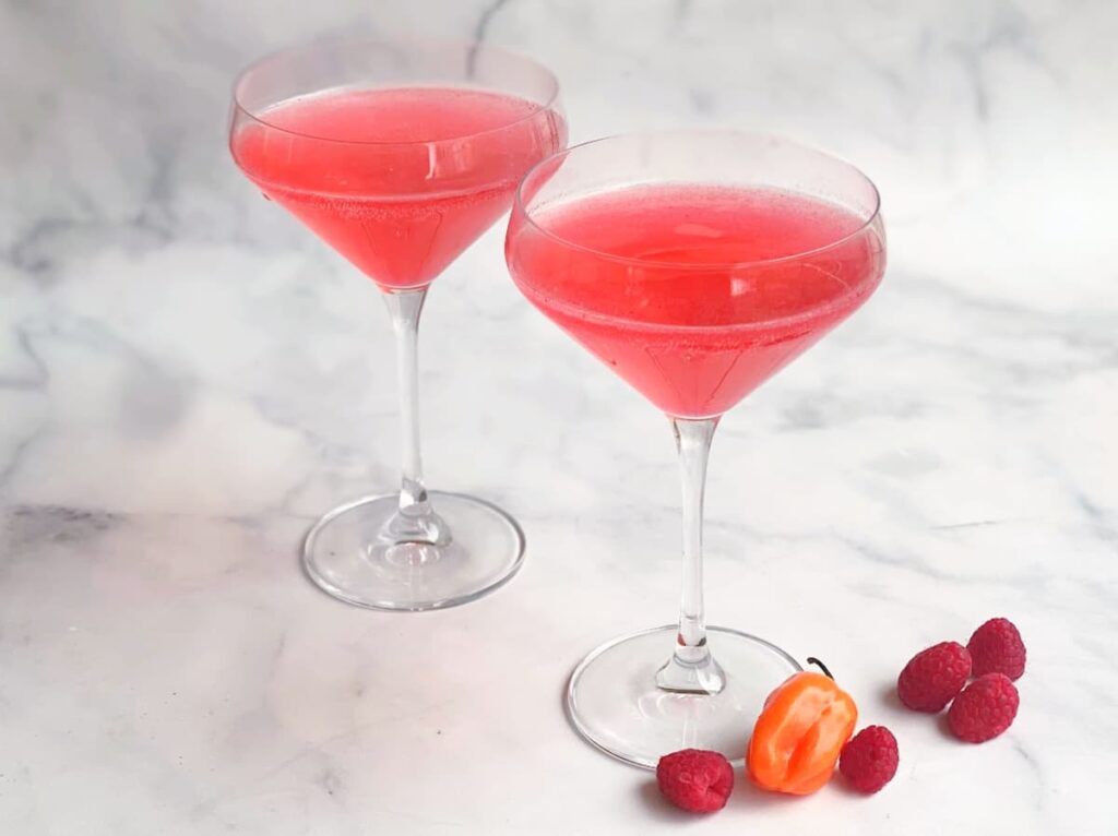 Sparkling Raspberry Habanero Cosmo • The Good Hearted Woman